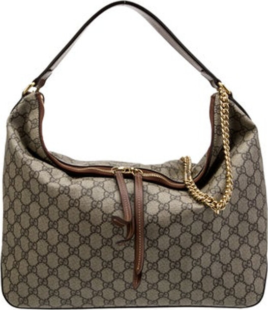 Gucci GG Supreme Large Linea A Hobo - ShopStyle