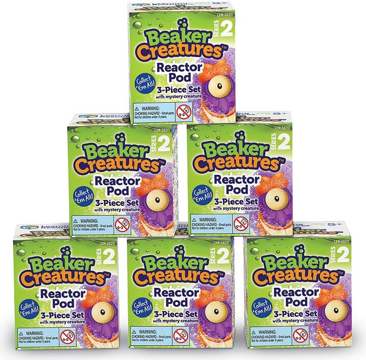 Learning Resources Beaker Creatures Series 2 Reactor Pods (6-pack ...
