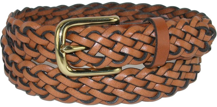 The British Belt Company Ladies Italian Leather Handwoven Plait Jeans ...