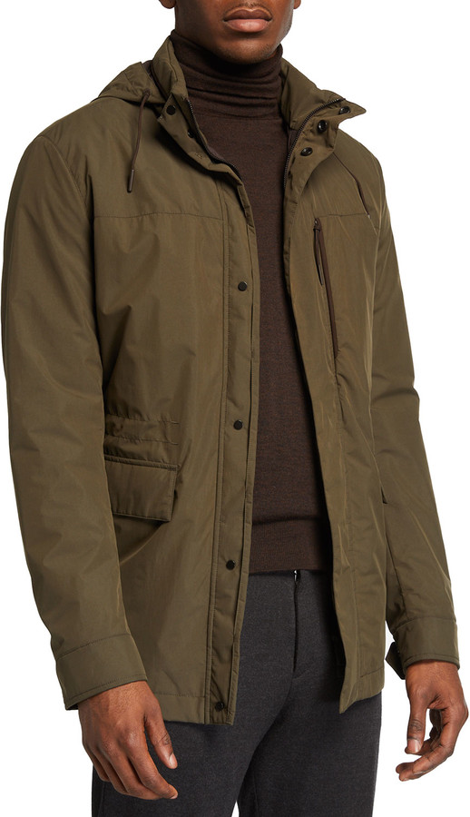 Ermenegildo Zegna Men's Stratos Nylon Field Jacket - ShopStyle Outerwear