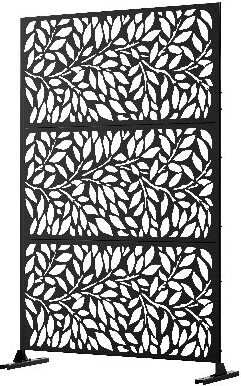 Fency 6 ft. H x 4 ft. W Privacy Screen Metal Outdoor Fence Panel ...