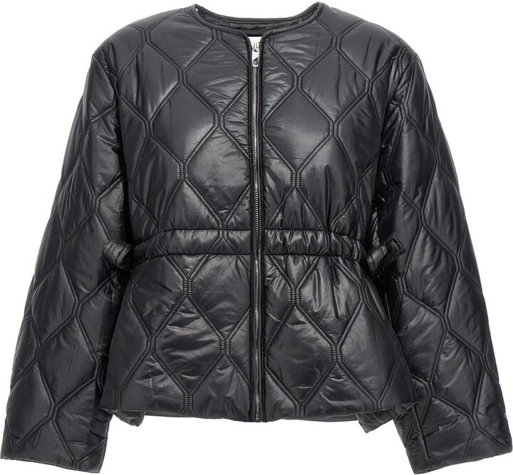 Ganni Quilted puffer jacket - ShopStyle