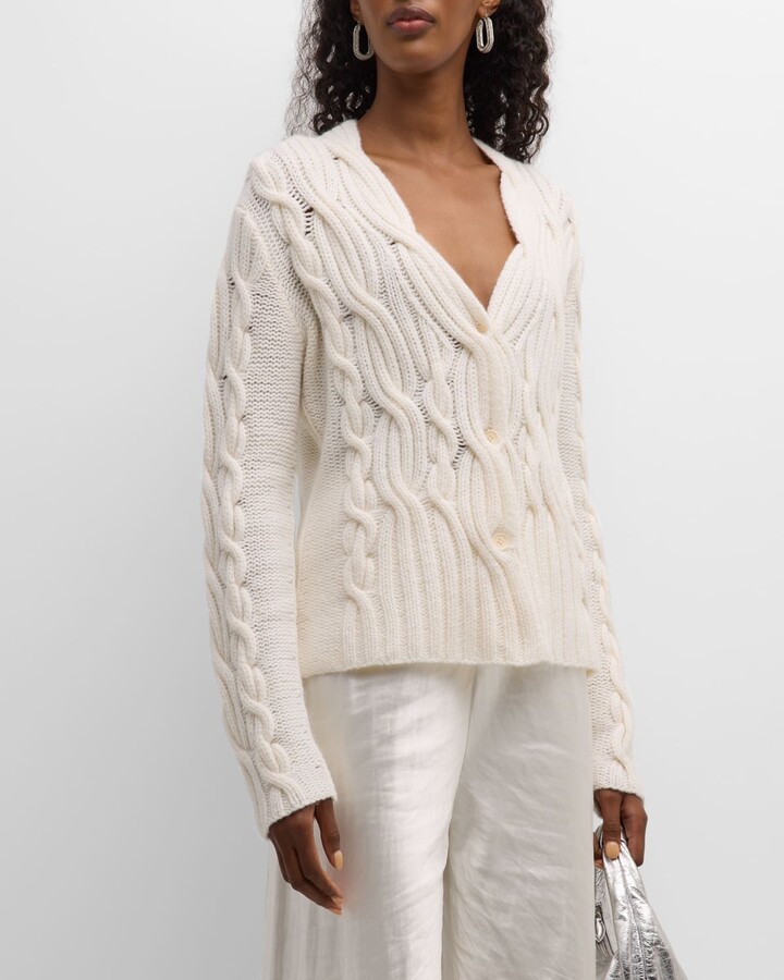 TSE Cashmere Cable-Knit Cardigan - ShopStyle