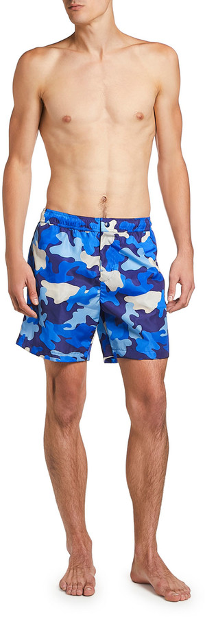 Moncler Men's Camo-Pattern Swim Trunks - ShopStyle