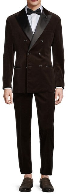 Brunello Cucinelli Standard-Fit Velvet Smoking Suit - ShopStyle