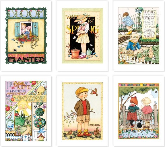 Mary Engelbreit Spring Postcards, 6 pack, 5"x7" - ShopStyle Home Office ...