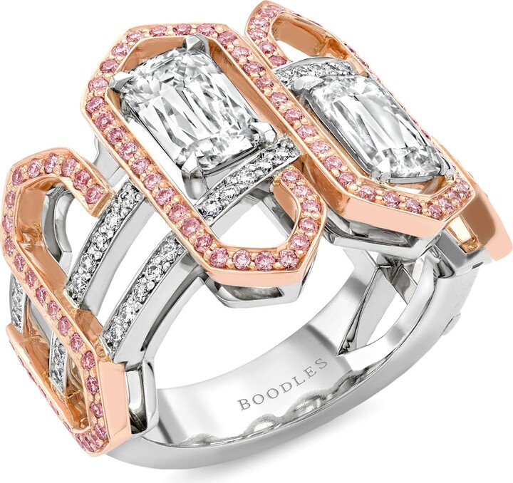 Boodles Platinum, Rose Gold and Diamond A Family Journey Muscat Ring ...