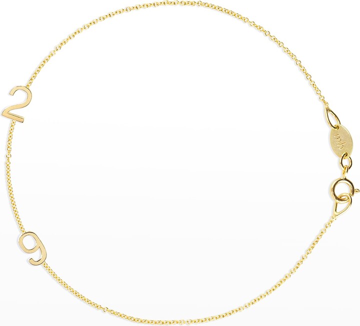 Maya Brenner Designs Mini 2-Number Bracelet - ShopStyle Jewellery