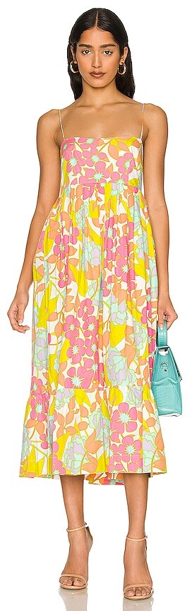 S/W/F SWF En-Flowered Midi Dress - ShopStyle