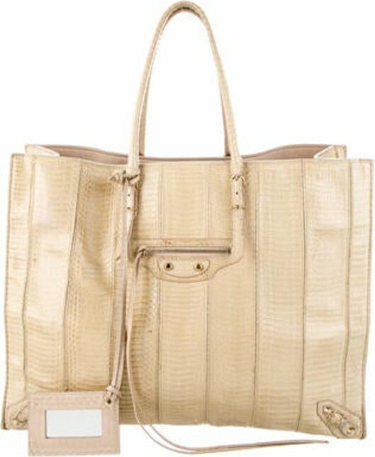 Balenciaga Python Papier A4 Tote - ShopStyle