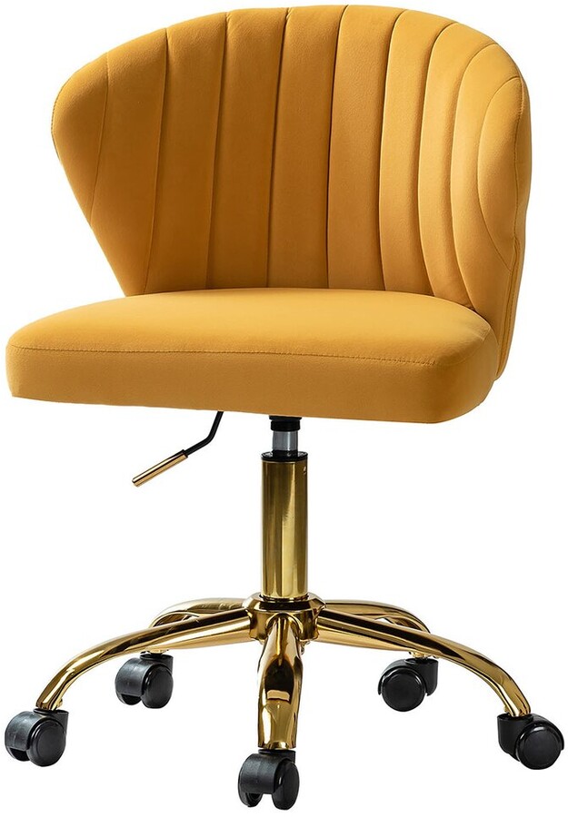 Home Design Ilia Velvet Office Chair/Task Chair - ShopStyle