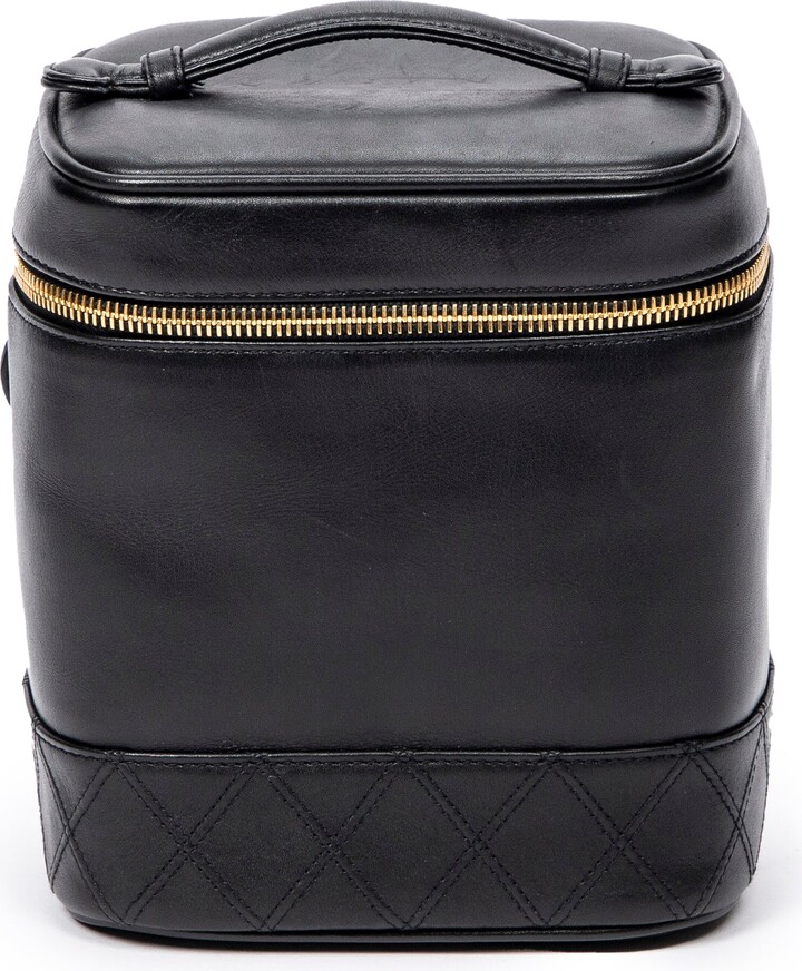 Chanel CC Tall Vanity Case - ShopStyle Makeup & Travel Bags