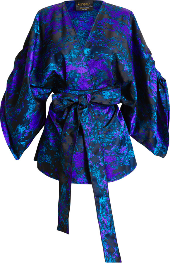 Byvinnik Women's Blue / Pink / Purple Theater Jacket- Maometto Purple ...