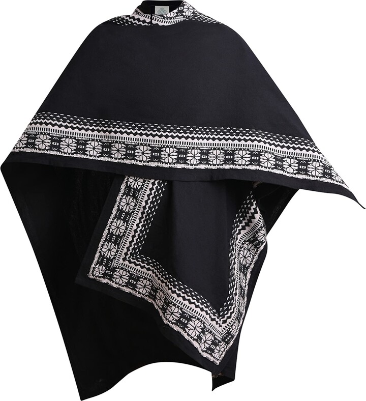 virblatt - poncho men | 100 % cotton | Mexican poncho Baja hoodie mens ...