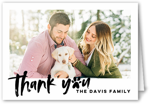 Shutterfly Fluffy Note Thank You Card, 3x5, Matte, Folded Smooth ...