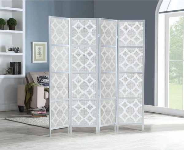 NicBex 4-Panel Room Divider for Home, Divider for Room Separation ...
