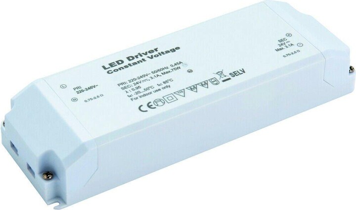 Loops 24V DC 75W Constant LED Driver / Transformer Low Voltage Light ...