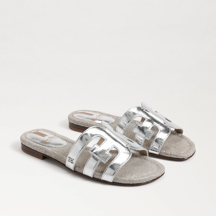 Sam Edelman Bay Slide Sandal Silver - ShopStyle