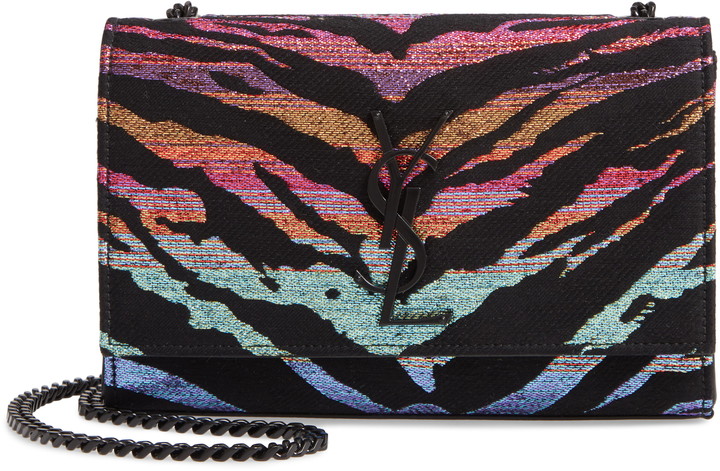 Saint Laurent Small Kate Tiger Metallic Shoulder Bag - ShopStyle