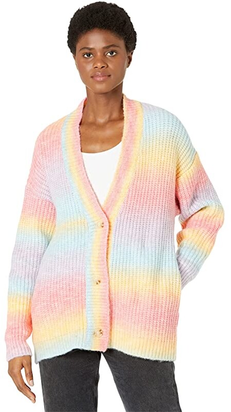 Blank NYC Light Pastel Multicolorway Oversized Cardigan - ShopStyle