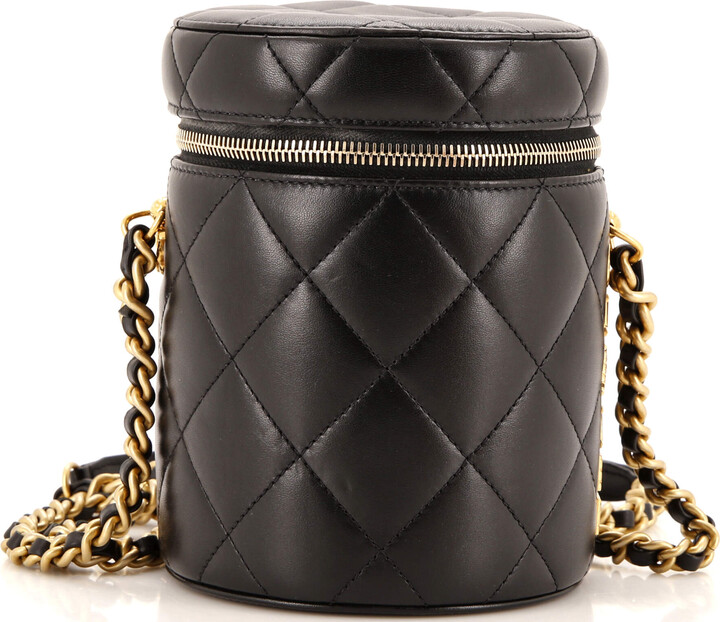 Chanel Side Note Vanity Case Quilted Lambskin Small - ShopStyle Makeup ...