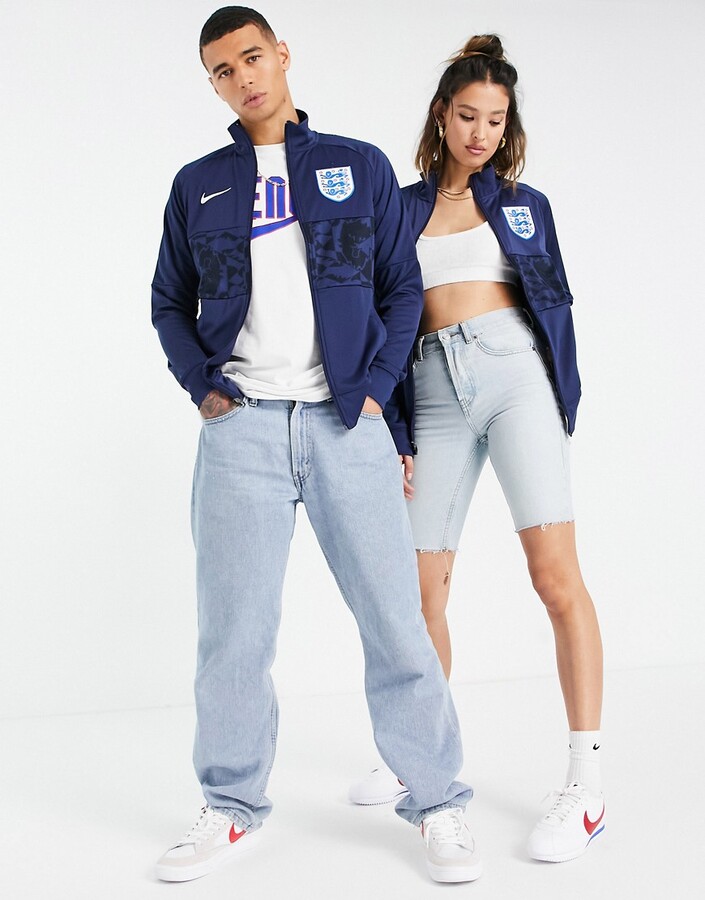 Nike Football Euro 2020 England anthem track jacket in navy - ShopStyle