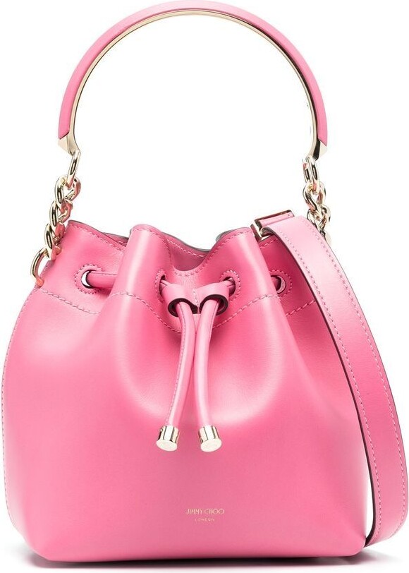 Jimmy Choo Bon Bon Leather Bucket Bag - ShopStyle