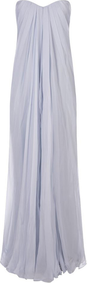 Alexander McQueen Light Long Bustier Dress - ShopStyle