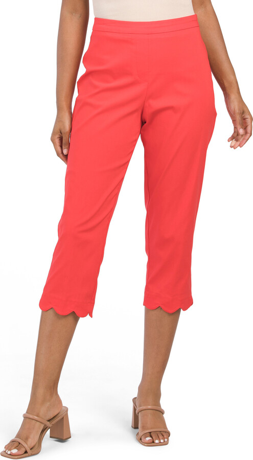 Zac & Rachel Scallop Capris - ShopStyle Cropped Pants
