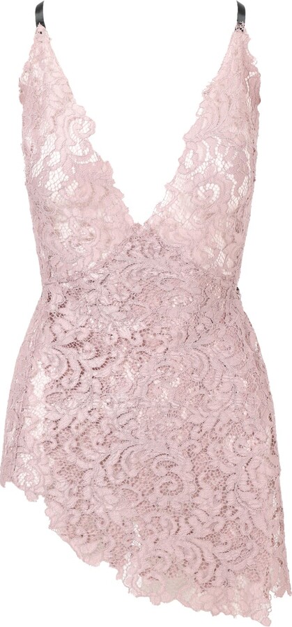 Belle Et Bon Bon Valentina Powder Pink Summer Lace Wrap Dress With ...