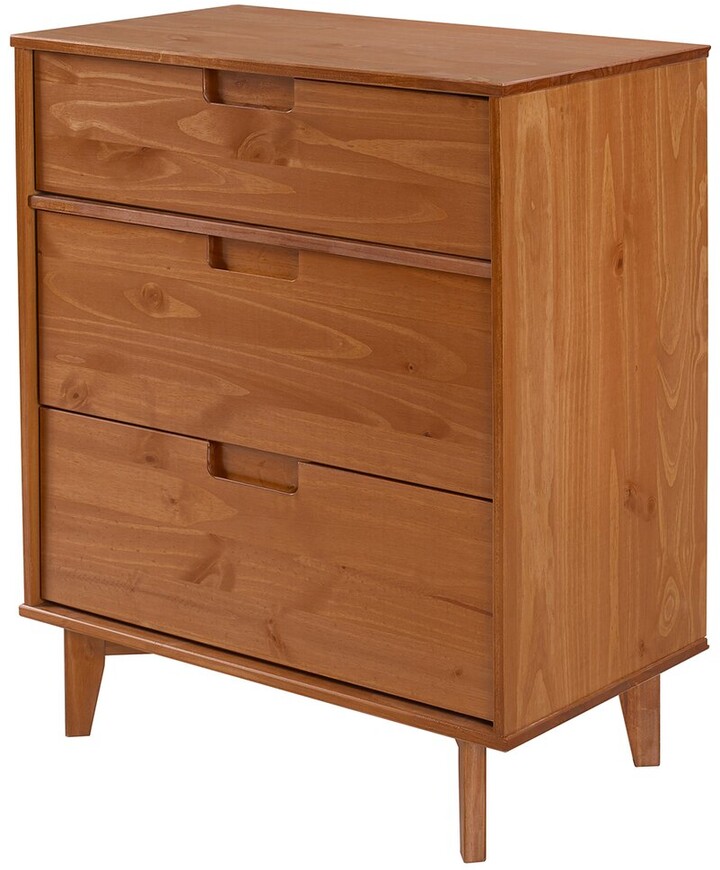 Hewson Sloane 3-Drawer Groove Handle Wood Dresser - ShopStyle