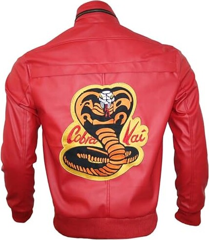 Litswear Kai Karate Kid Cobra Jacket -Johnny Lawrence Red Halloween ...