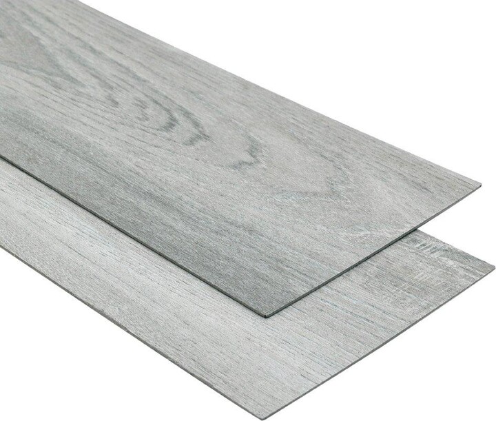 Living and Home Realistic Wood Effect Self Adhesive Flooring 36 Pcs ...