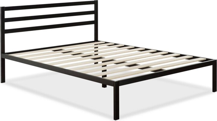 Slickblue Platform Bed Frame with Headboard and Wood Slats for ...
