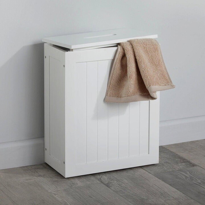 House and Homestyle Slimline Tongue & Groove Storage Unit in White ...