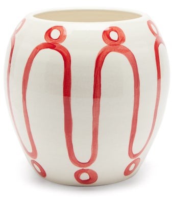 THEMIS Z Cycladic Ceramic Pottery Vase - Red Multi - ShopStyle