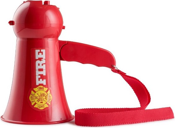 Dress Up America Pretend Play Firefighter Megaphone with Siren Sound ...