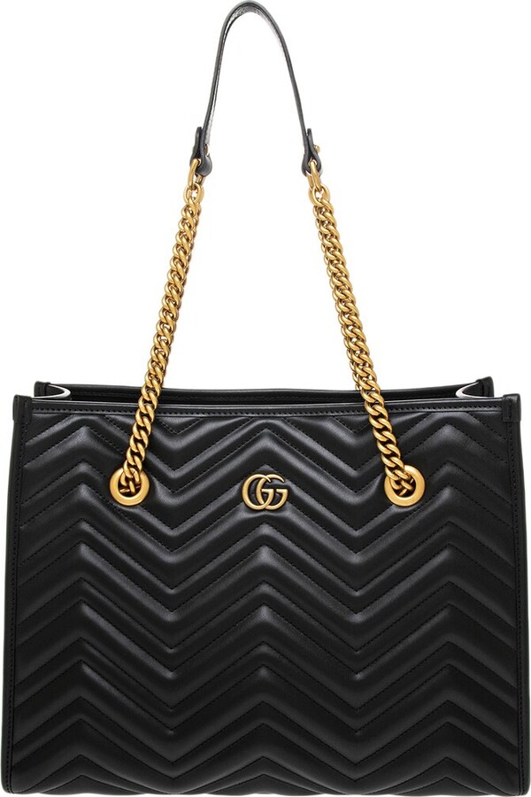 Gucci Gg Marmont Medium Leather Tote - ShopStyle