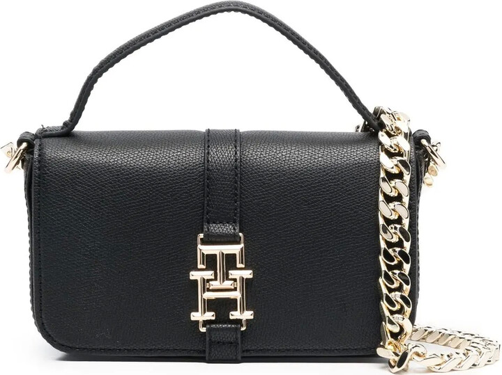 Tommy Hilfiger Logo-Plaque Chain-Link Crossbody Bag - ShopStyle