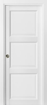 SARTODOORS Paneled Wood Lucia Sliding Closet Door - ShopStyle Entryway ...