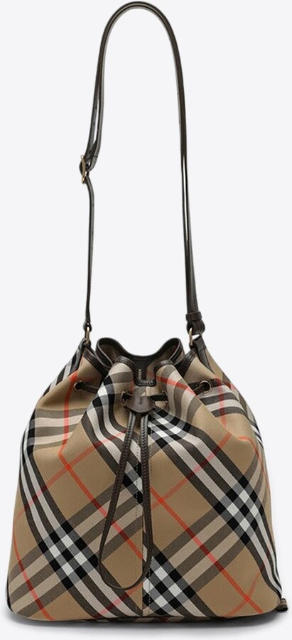 Burberry Medium Vintage Check Bucket Bag - ShopStyle