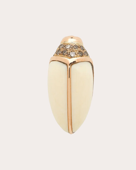 Bibi van der Velden Mini Scarab Mammoth Stud - ShopStyle Earrings
