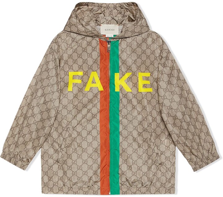 Gucci Children Fake/Not-print jacket - ShopStyle Girls' Outerwear