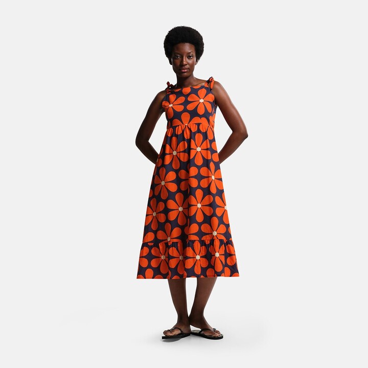 Orla Kiely X Regatta Orla Sun Dress In Navy Daisy Print - ShopStyle