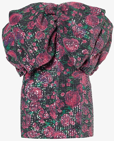 Rotate by Birger Christensen Womens Bold Rose Tap Shoe Comb Bow Sequin ...