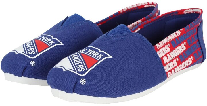Foco Women's New York Rangers Side Wordmark Canvas Shoes - ShopStyle