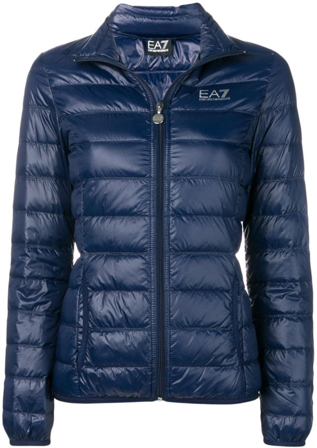 EA7 Emporio Armani Fitted Puffer Jacket - ShopStyle