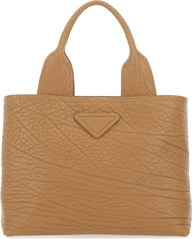 Prada Logo-Patch Handbag - ShopStyle Tote Bags