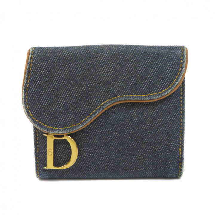 Christian Dior blue Denim - Jeans Wallets - ShopStyle