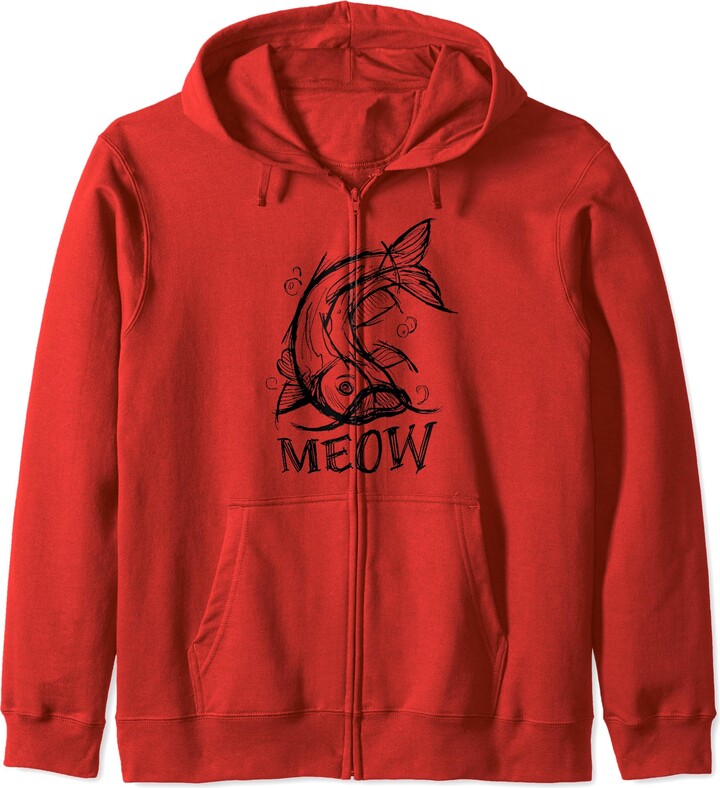 Visit The Bottom Catfishing XL Store Catfish Meow - Funny Catfish Zip ...